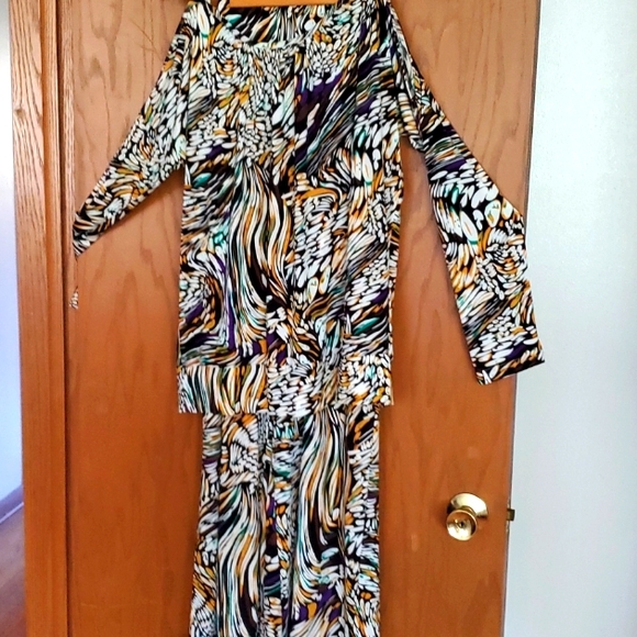 Ashro | Pants & Jumpsuits | 2pc Palazzo Pant Suit | Poshmark
